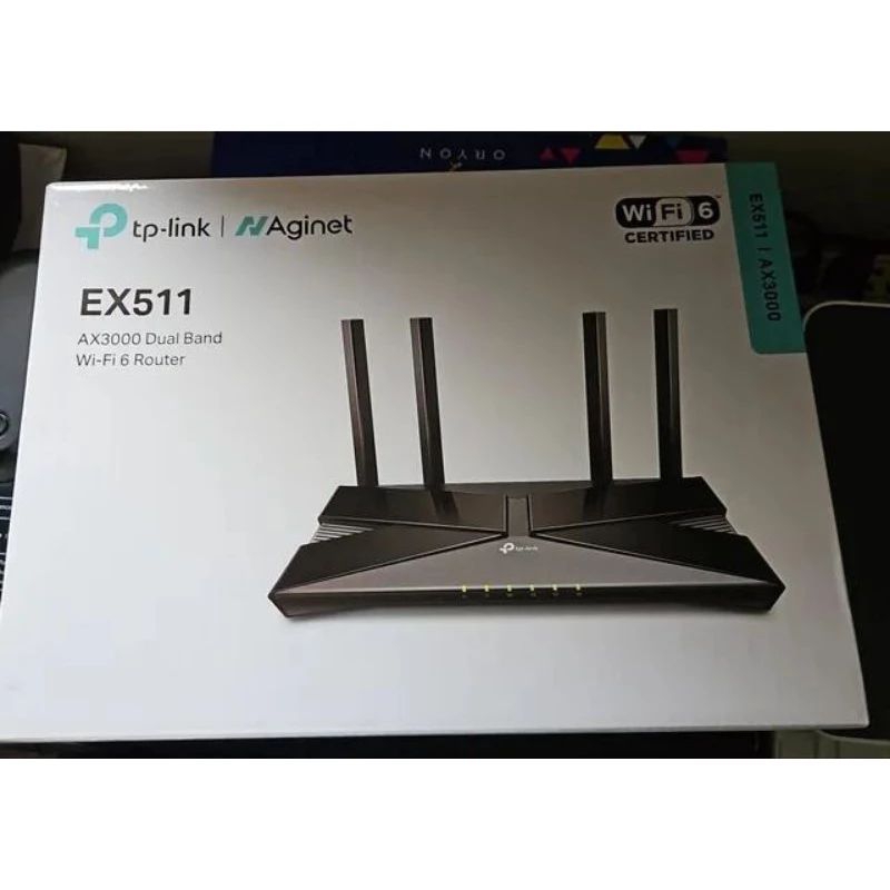Jual TP LINK AGINET AX 3000 Wi-Fi 6 Router tp link EX 511 acces point Dual Band Gigabits Ports ...