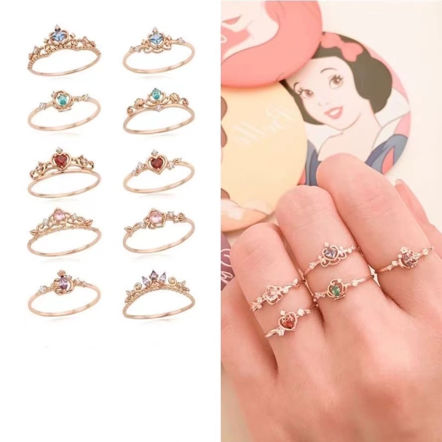 Jual Sayishop Cincin Disney Princess Ring Wanita Cincin Batu Permata ...