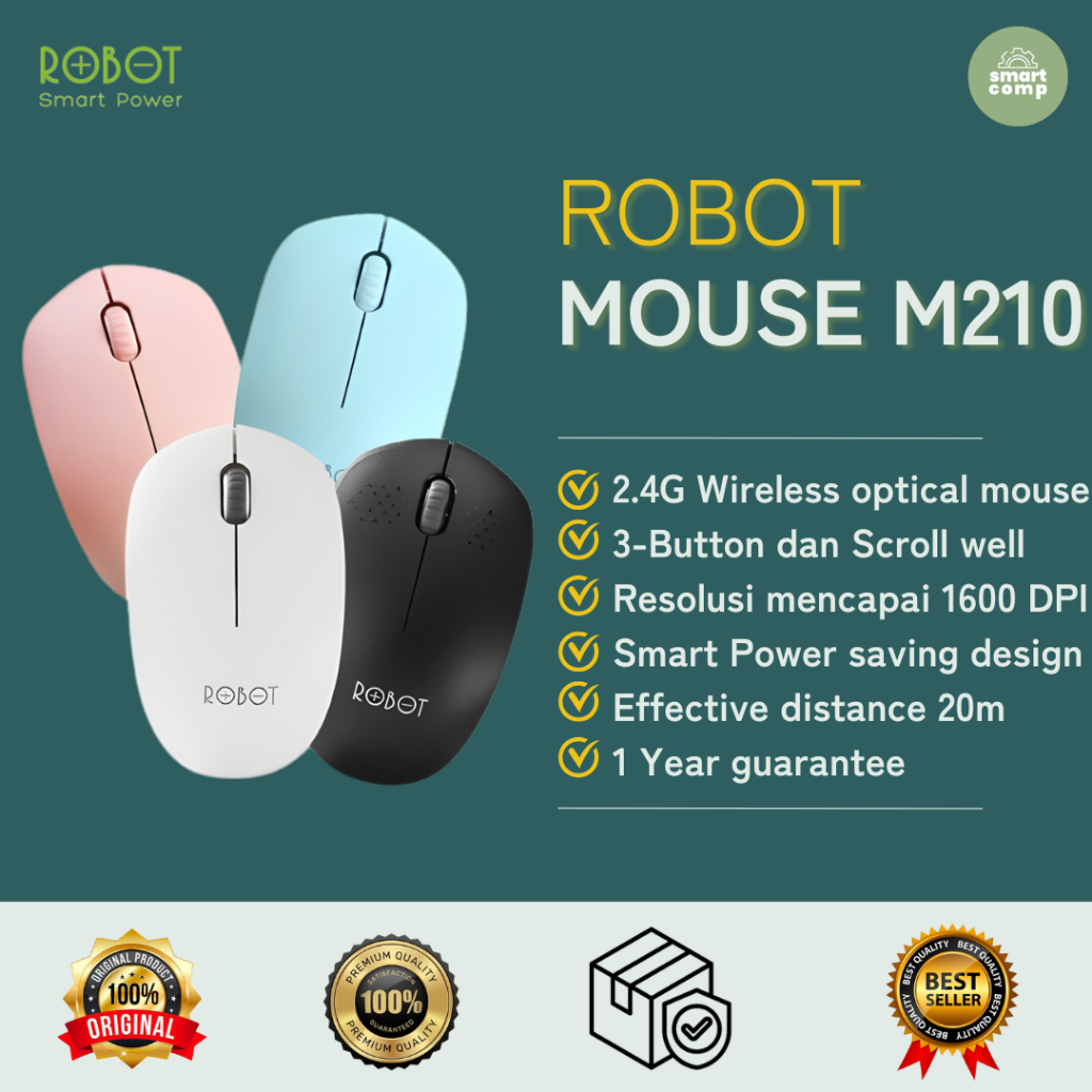 Jual Robot Wireless Mouse M210 | Shopee Indonesia