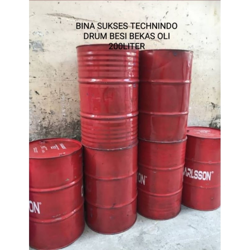 Jual PPC DRUM BESI KOSONG TONG BEKAS OLI MESIN TEBAL UKURAN 200 LITER ...