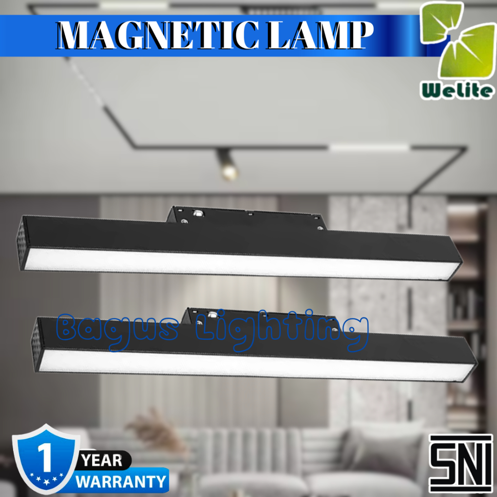 Jual Lampu Magnetic LED Flood Light Lampu Rel Track Magnetic Universal ...