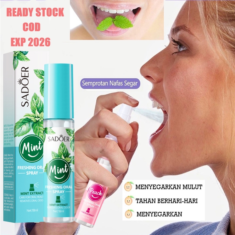 Jual Spray Penghilang Bau Mulut 18ml Penyegar Mulut Dengan Rasa Buah ...