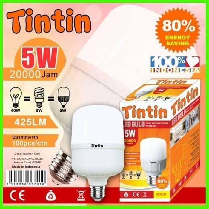 Jual Barangunik2021 - Lampu Bohlam Capsul Tintin 5w 10w 15w 20w 30w 40w Murah/ Bohlam LED Tintin ...