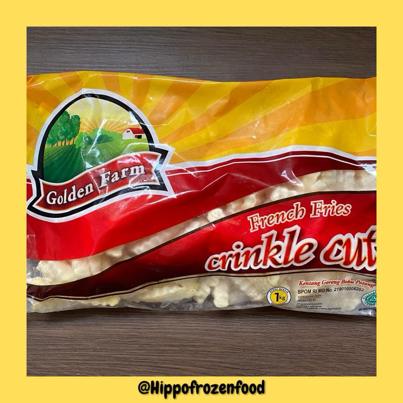 Jual Golden Farm French Fries Crinkle Cut 1 kg | Shopee Indonesia