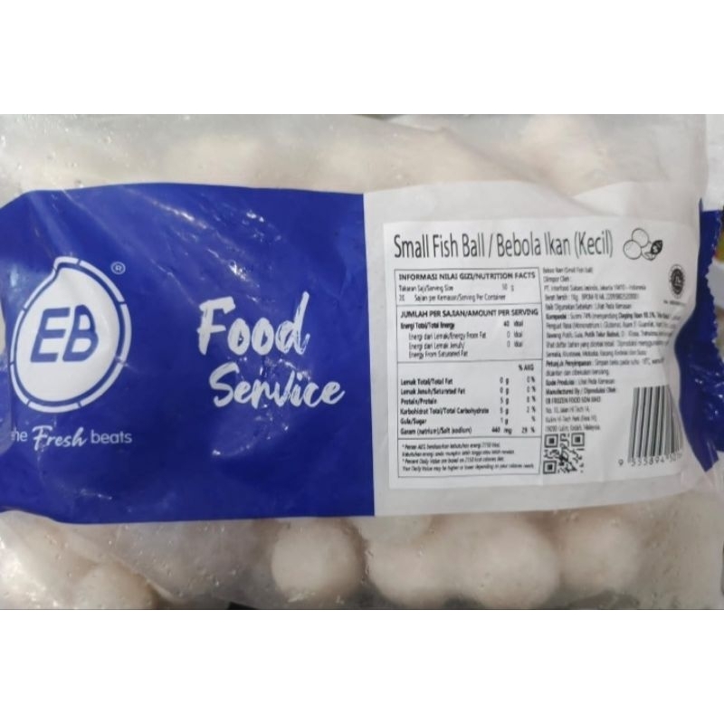 Jual EB Bakso Ikan Kecil / Small Fish Ball | Berat Bersih 1 KG | Shopee ...