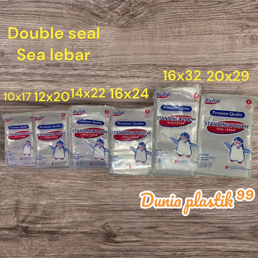 Jual Harga 1 Pcs , standing pouch ukuran 10x17 , 12x20 , 14x22 , 16x24 ...
