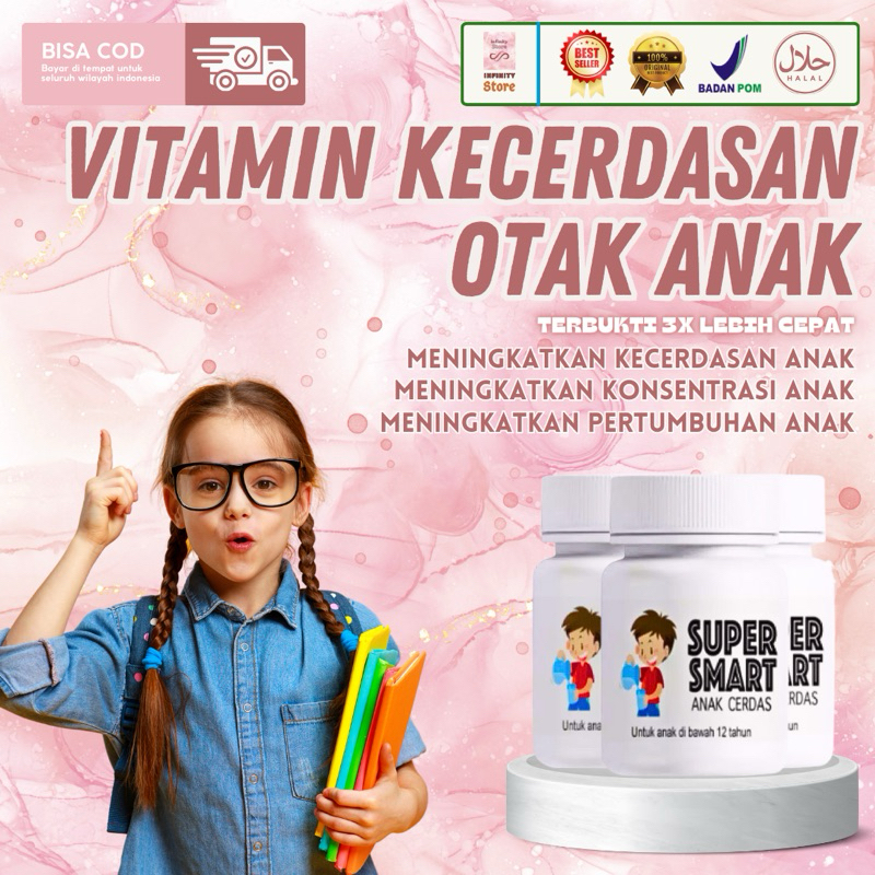 Jual SUPER SMART Vitamin Kecerdasan Otak Anak - Vitamin Anak Terbaik ...