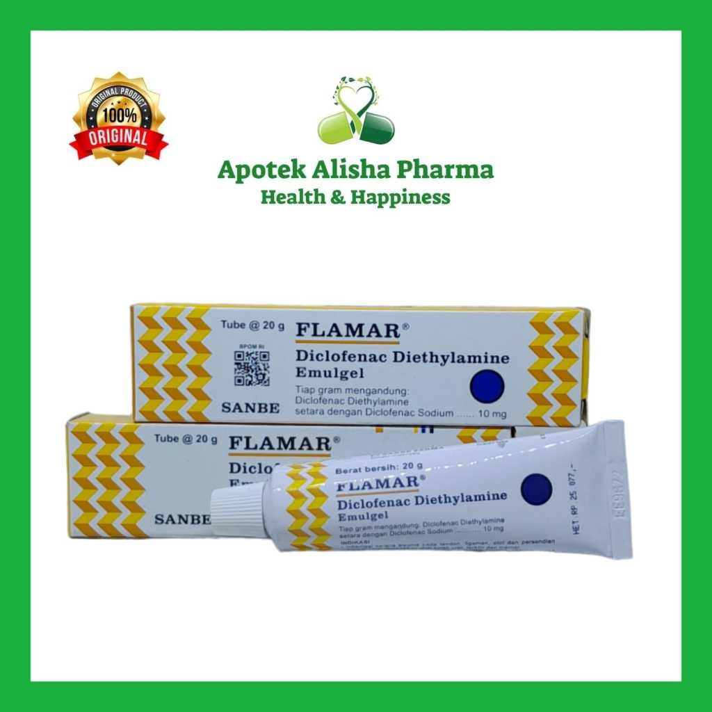 Jual Flamar Emulgel 20gr - Plamar Gel Pereda Nyeri Rheumatik / Encok ...