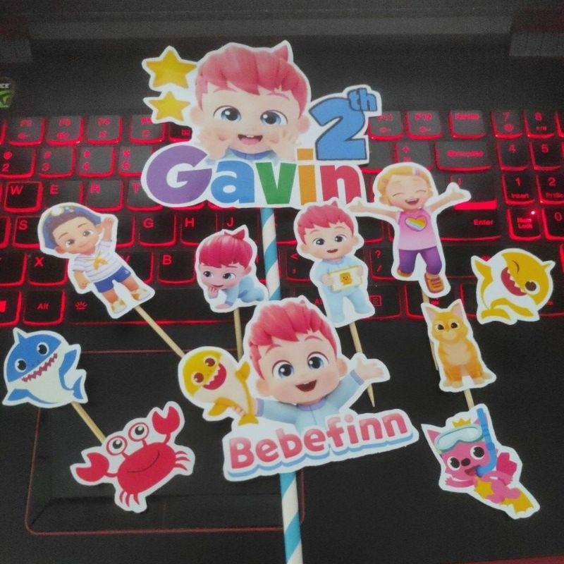 Jual cake topper hiasan kue bebefinn bebefin 050724bbf | Shopee Indonesia