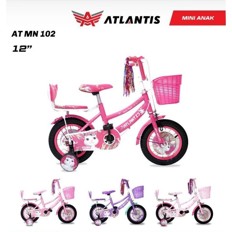 Jual Sepeda Mini Anak Atlantis 102 Rabbit Yuna Ban Pompa 12 Inch | Shopee Indonesia