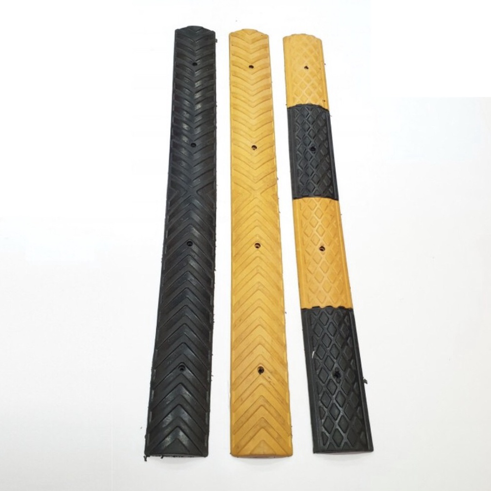 Jual SPEED HUMP 1CM KARET rubber speed bump marka kejut hitam kuning ...