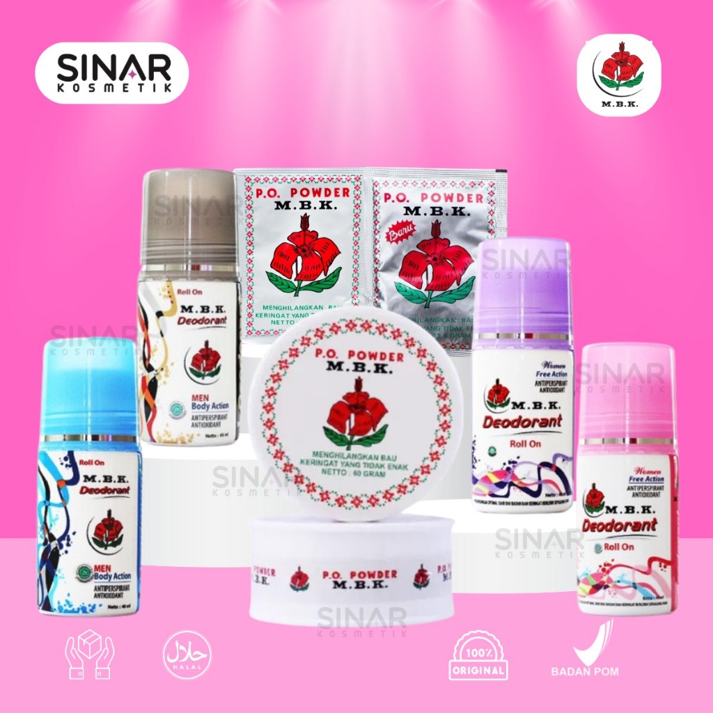 Jual MBK Deodorant Roll On - MBK Bedak Deo Sachet - MBK Tin - Penghilang Bau Badan | Shopee ...