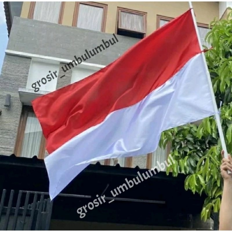 Jual BENDERA MERAH PUTIH SATIN 60 x 90 [BENDERA RUMAH] | Shopee Indonesia