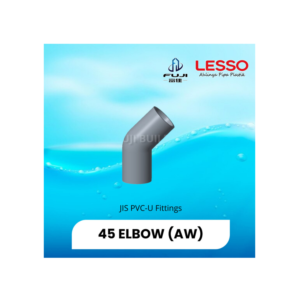 Jual Lesso PVC-U (AW-45L) 45° Elbow | Shopee Indonesia