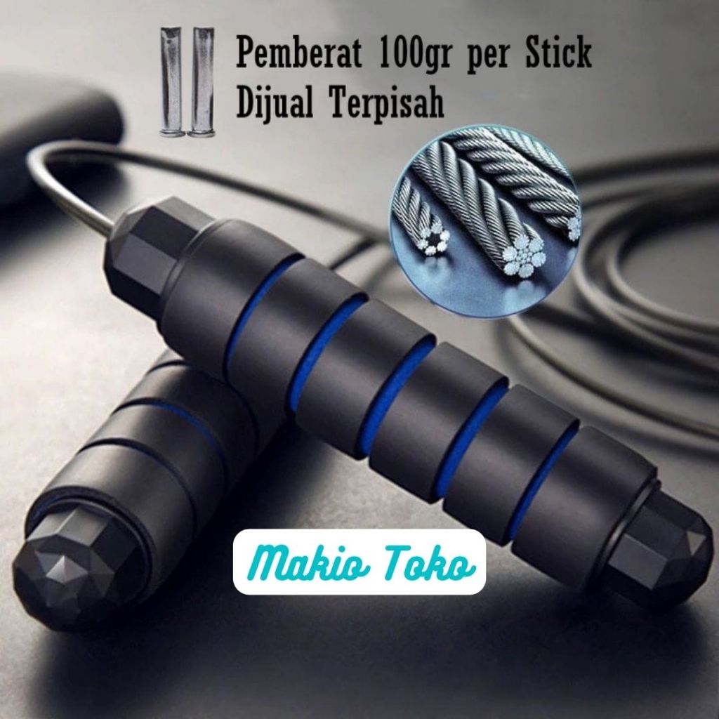 Jual (free pouch) Tali Skipping Jump Rope premium high quality | Shopee ...