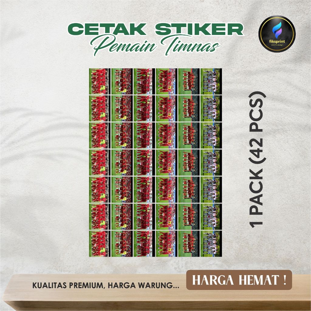 Jual Stiker Foto bersama timnas indonesia baru 2024 (isi 42 pcs ...