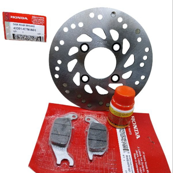 Jual PIRINGAN CAKRAM BELAKANG PLUS KAMPAS CAKRAM SUPRA X 125 / BLADE NEW / REVO FI . | Shopee ...