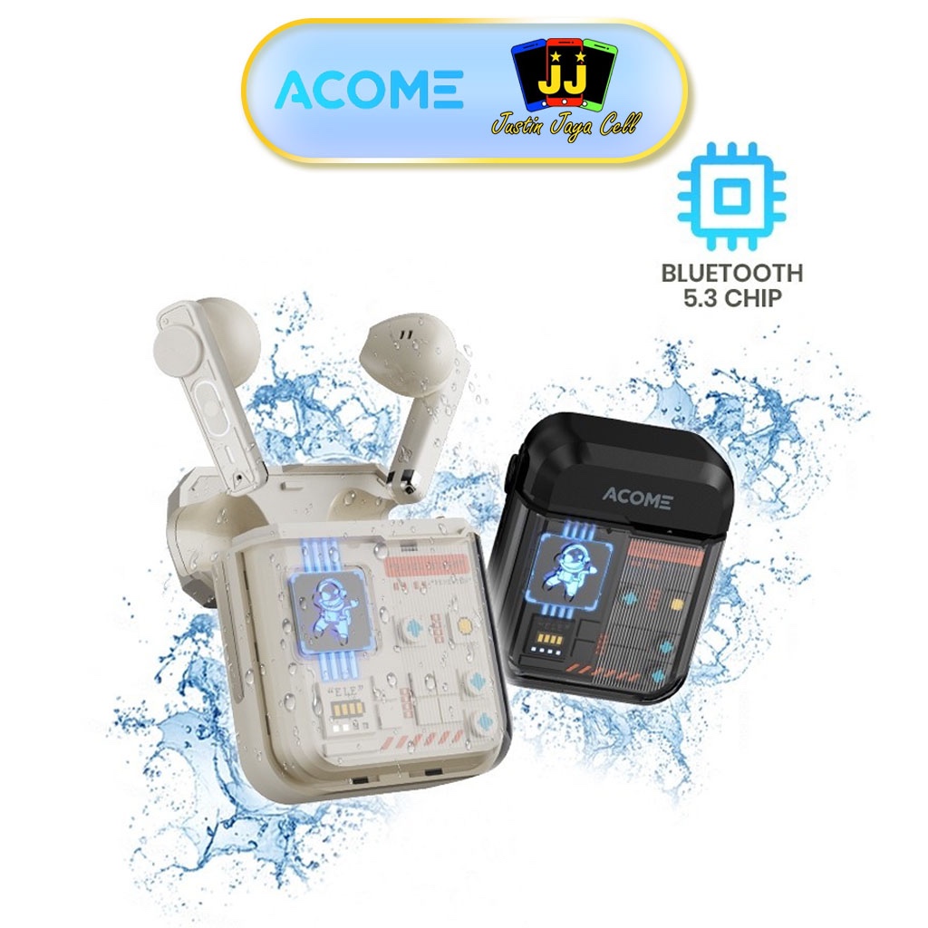 Jual ACOME Headset Earphone TWS Bluetooth 5.3 Transparent Low Latency ...
