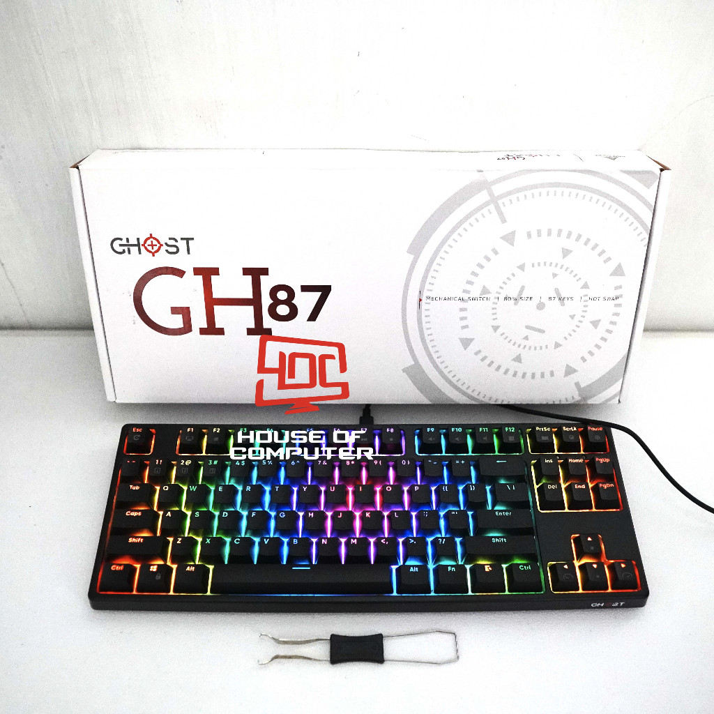 Jual KEYBOARD GAMING MECHA PARADOX GHOST87 V2 87% HOTSWAP GATERON RGB ...