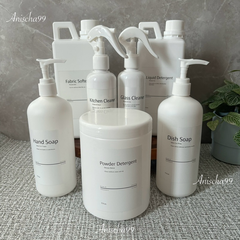 Jual Botol Refill Sabun Cleaning Tools Lengkap Variasi Warna Putih ...