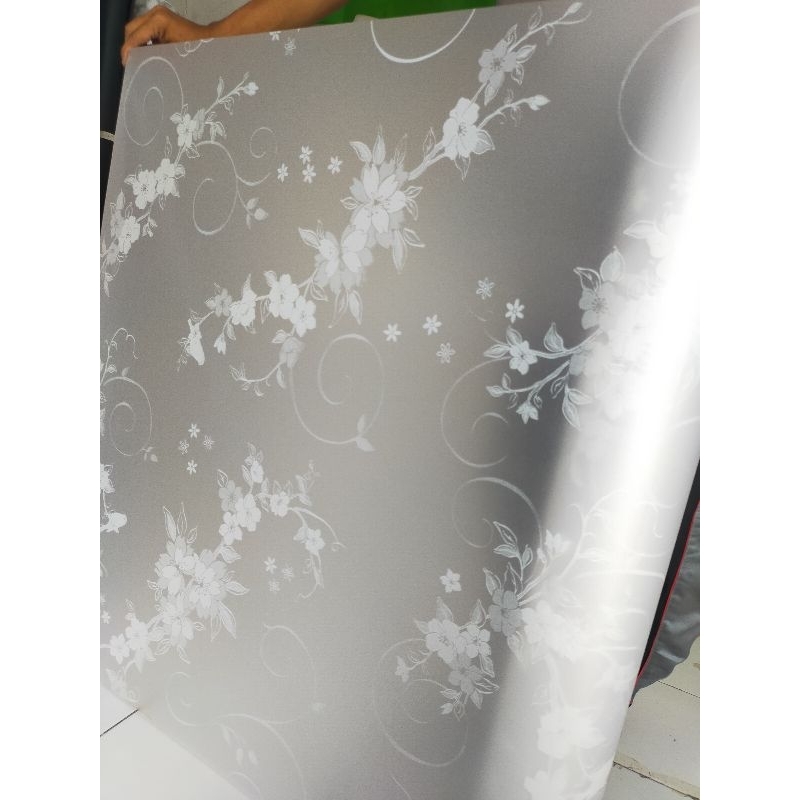 Jual stiker kaca motif bunga putih miring | Shopee Indonesia