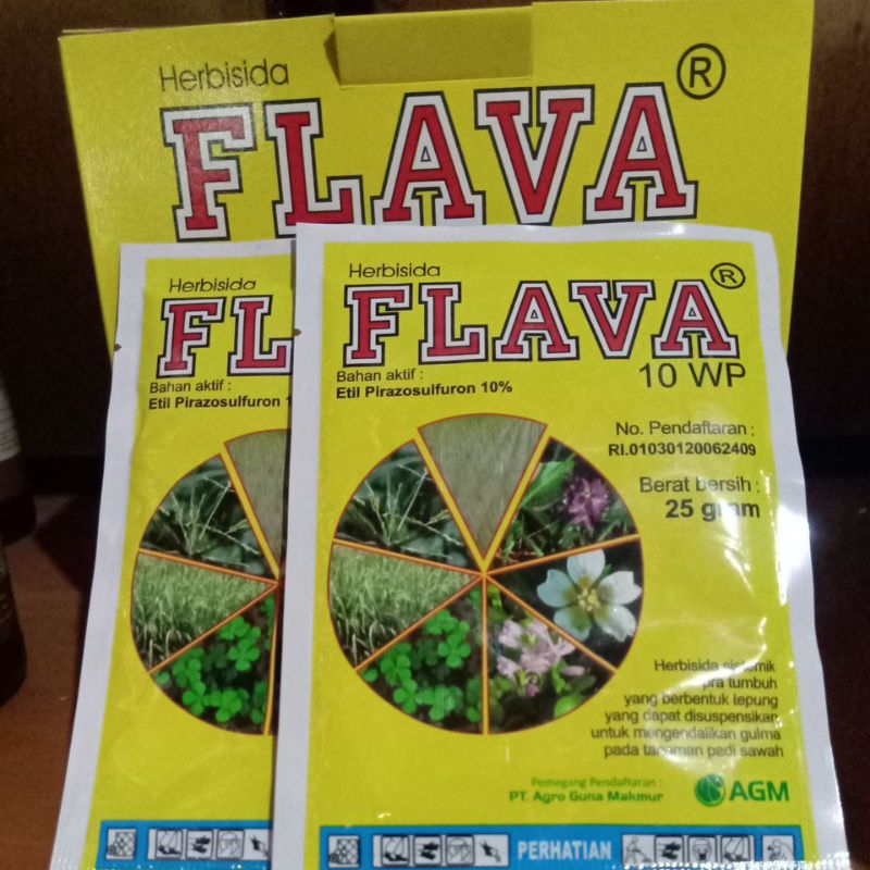 Jual Flava 10WP 25gram herbisida pra tumbuh padi tigold satigold ...