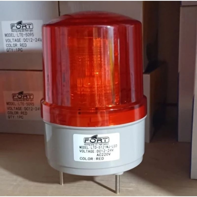 Jual Warning Light Rotary LTD-5121M 5 INCH 12-24VDC - 220 VAC Lampu LED ...