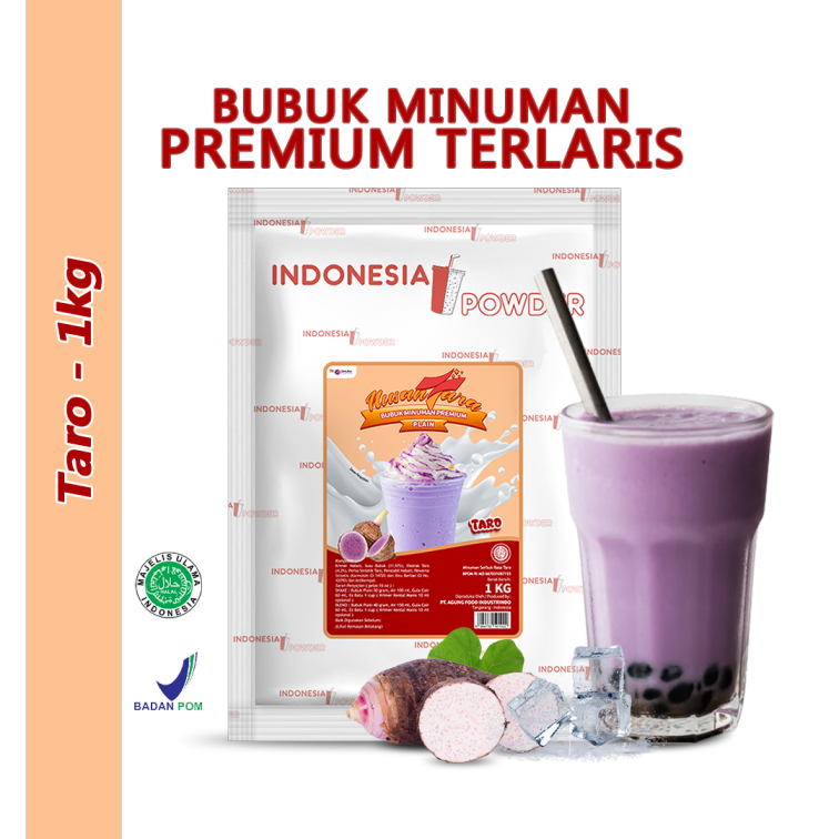 Jual Taro Premium Plain 1Kg / Nusantara Powder / Tanpa Gula 1Kg ...