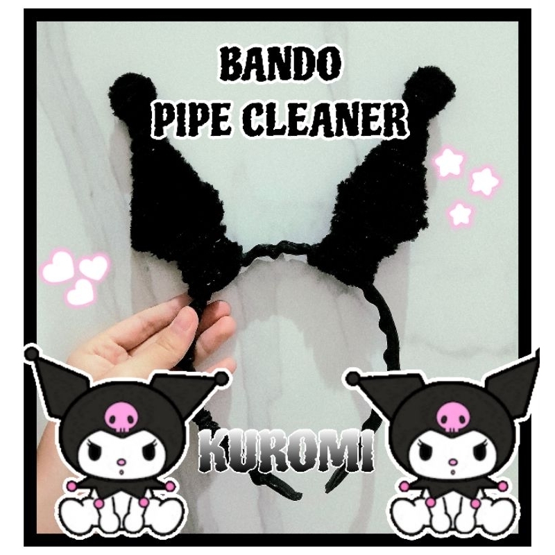 Jual Bando Pipe Cleaner Kuromi/ Bando Kawat Bulu Kuromi/Bando Kuromi ...