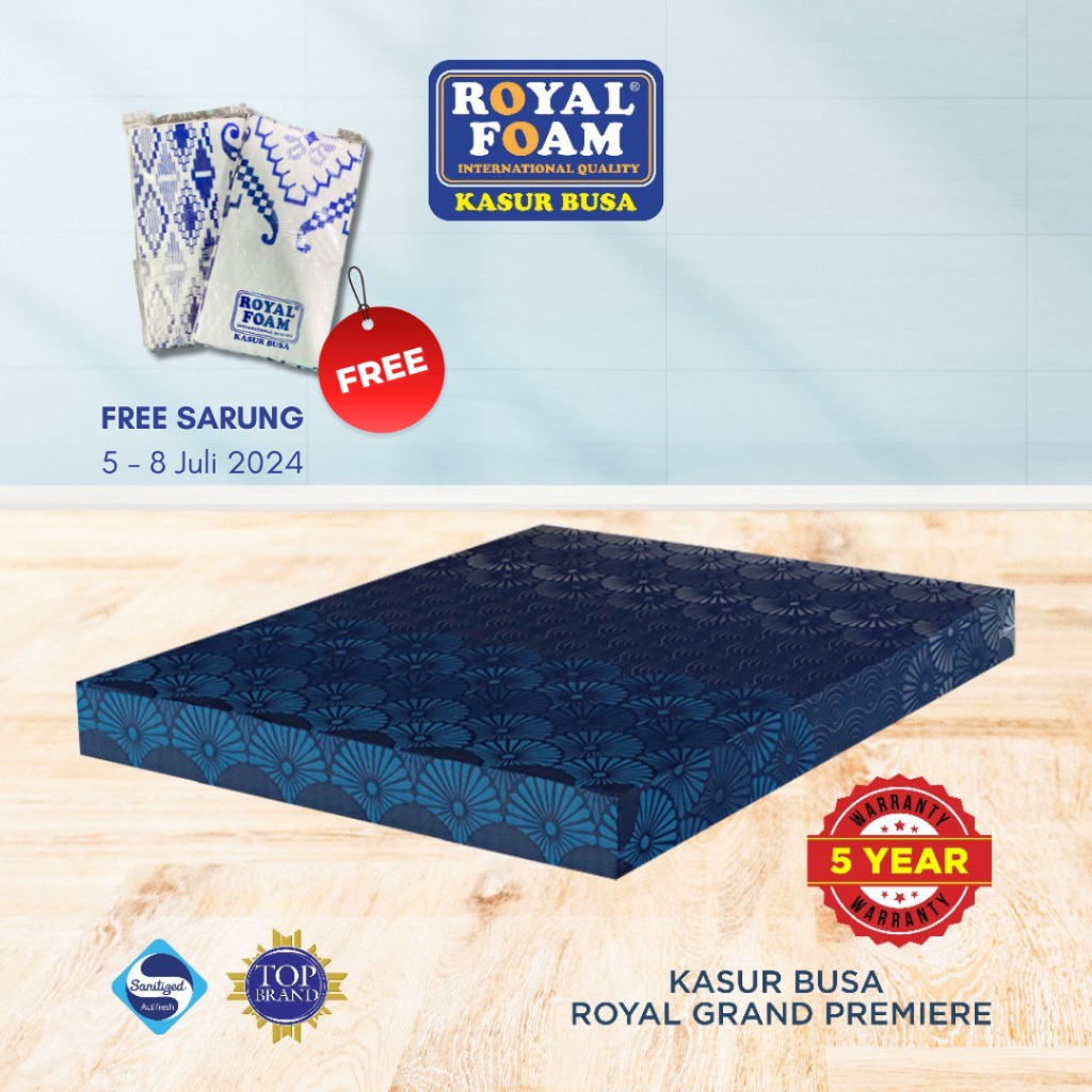 Jual Kasur Busa Royal Foam Grand Premiere Knitted Double Size (Seluruh ...