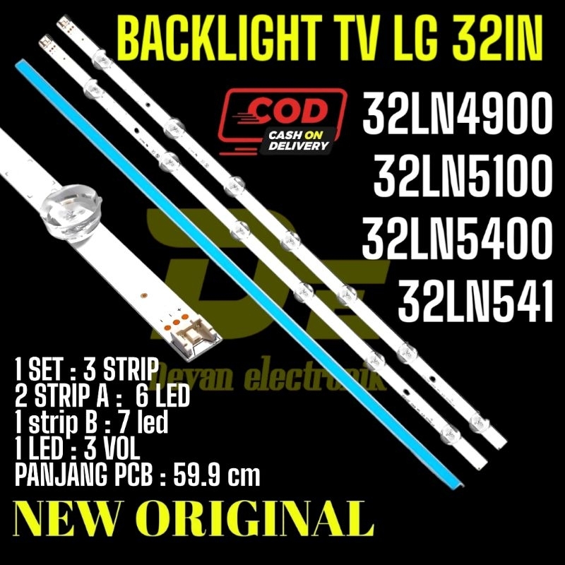 Jual Lampu led Backlight tv LG 32 inch LG 32ln5100 32ln4900 32ln5400 ...