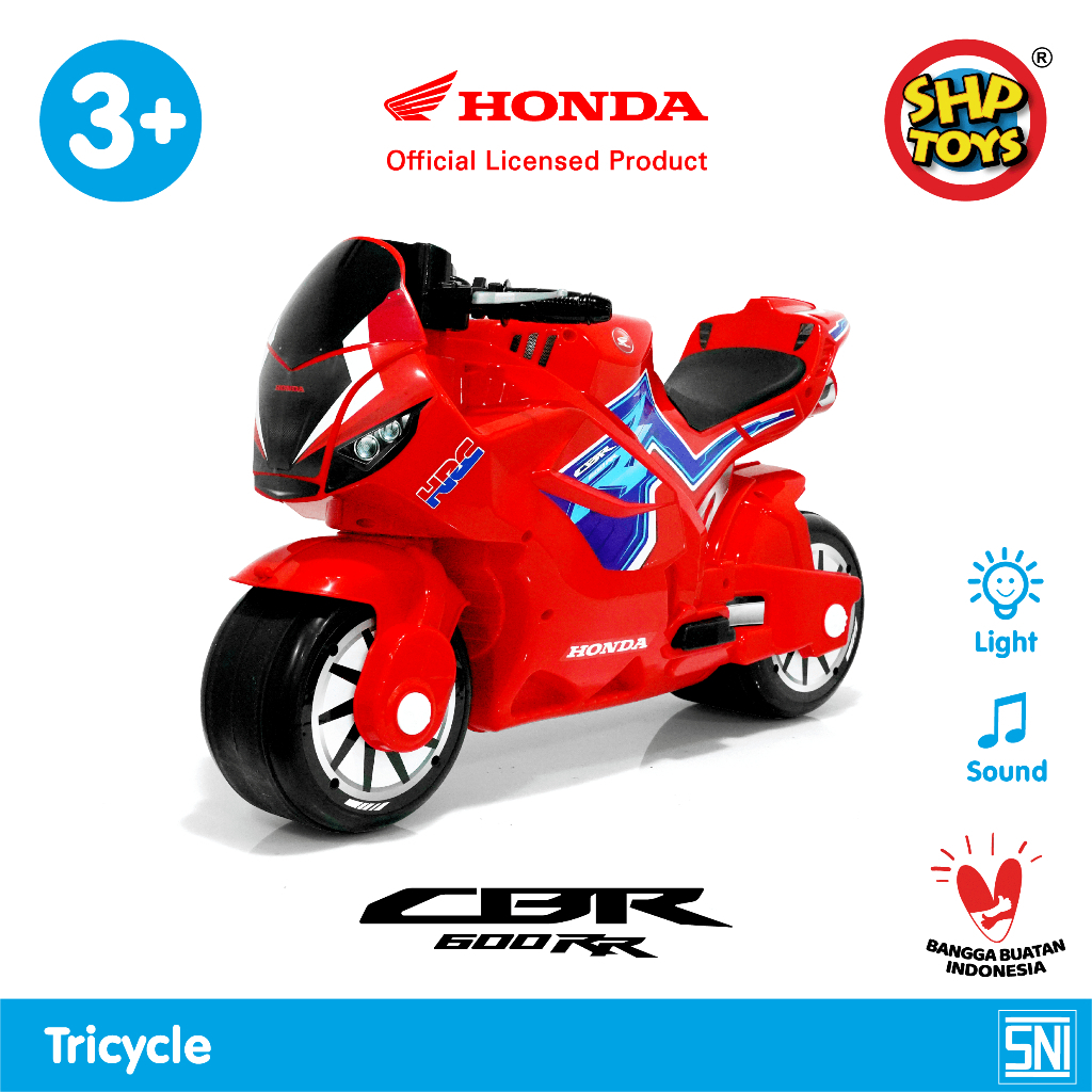 Jual CBR 557 MERAH SHP Toys CBR-557 motor anak License HONDA 600RR 600 ...