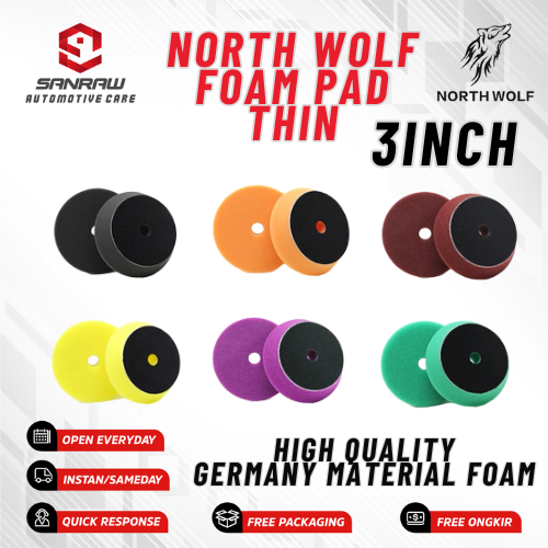 Jual Busa Foam Pad Mesin Poles Mobil NorthWolf 3"inch North Wolf Foam 3inch | Shopee Indonesia
