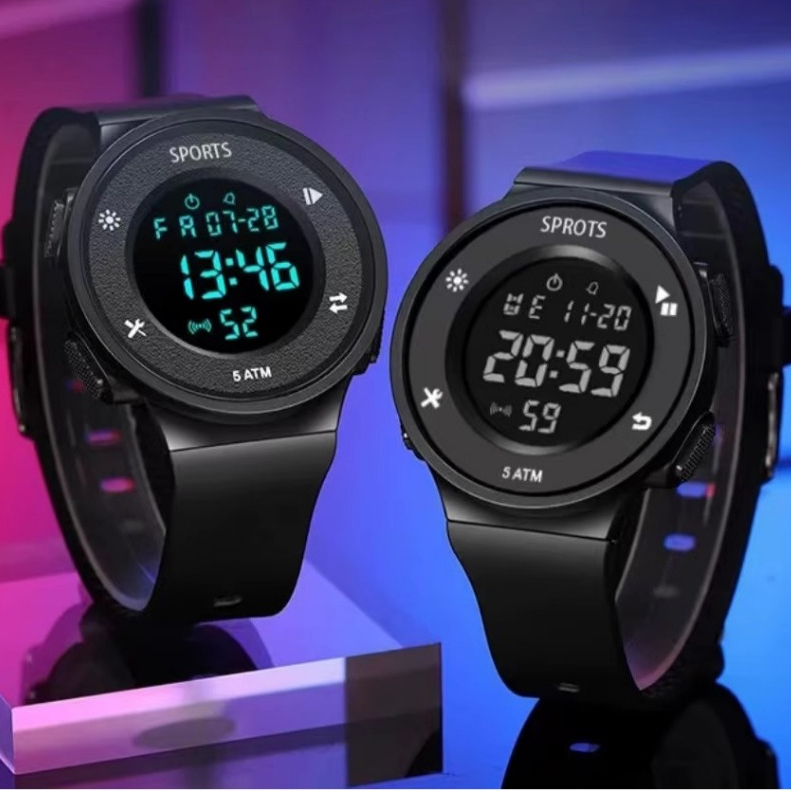 Jual Jam Tangan Pria Tampilan Digital Jam Tangan Elektronik Multifungsi ...