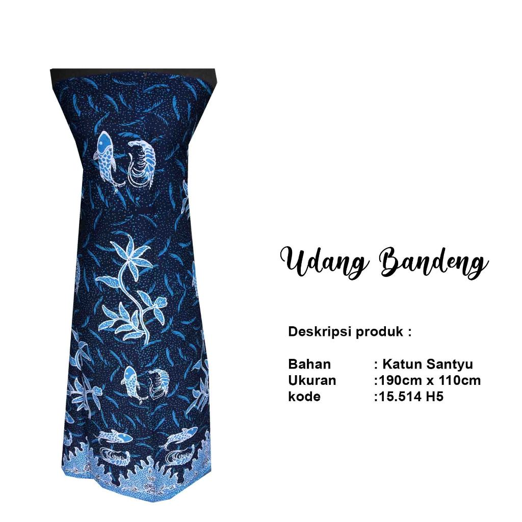 Jual batik tulis motif udang bandeng khas sidoarjo - seragam batik ...