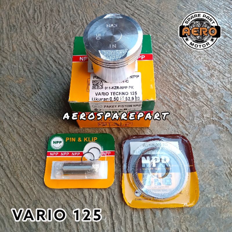 Jual PISTON KIT NPP HONDA VARIO 125 / VARIO TECHNO 125 ( STD / 050 ...