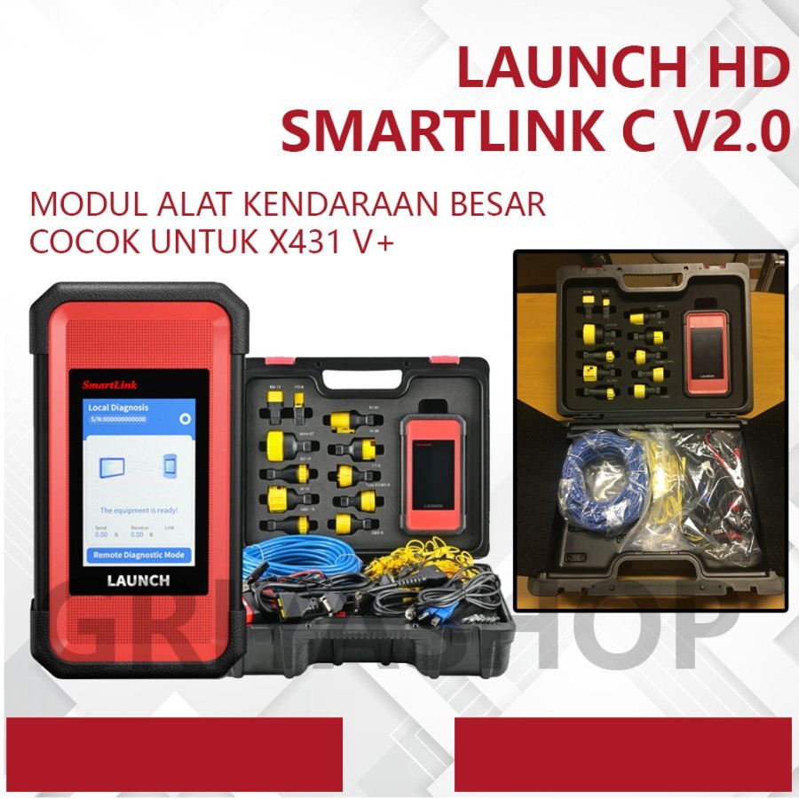 Jual SCANNER LAUNCH X431 HD SMARTLINK C V2.0 TRUK/ ALAT BERAT DIAGNOSA ...