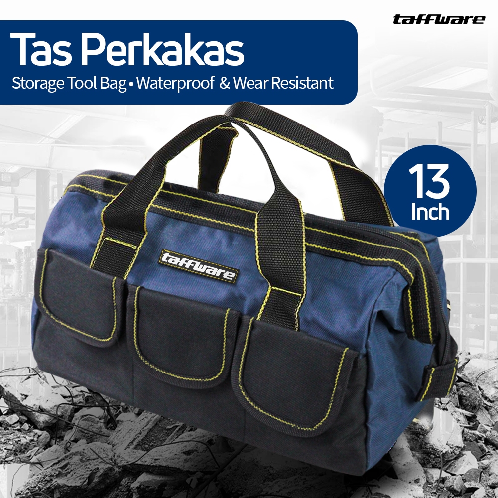 Jual Tas Perkakas 13" Inch Tebal Storage Tool Bag Waterproof Reflective ...