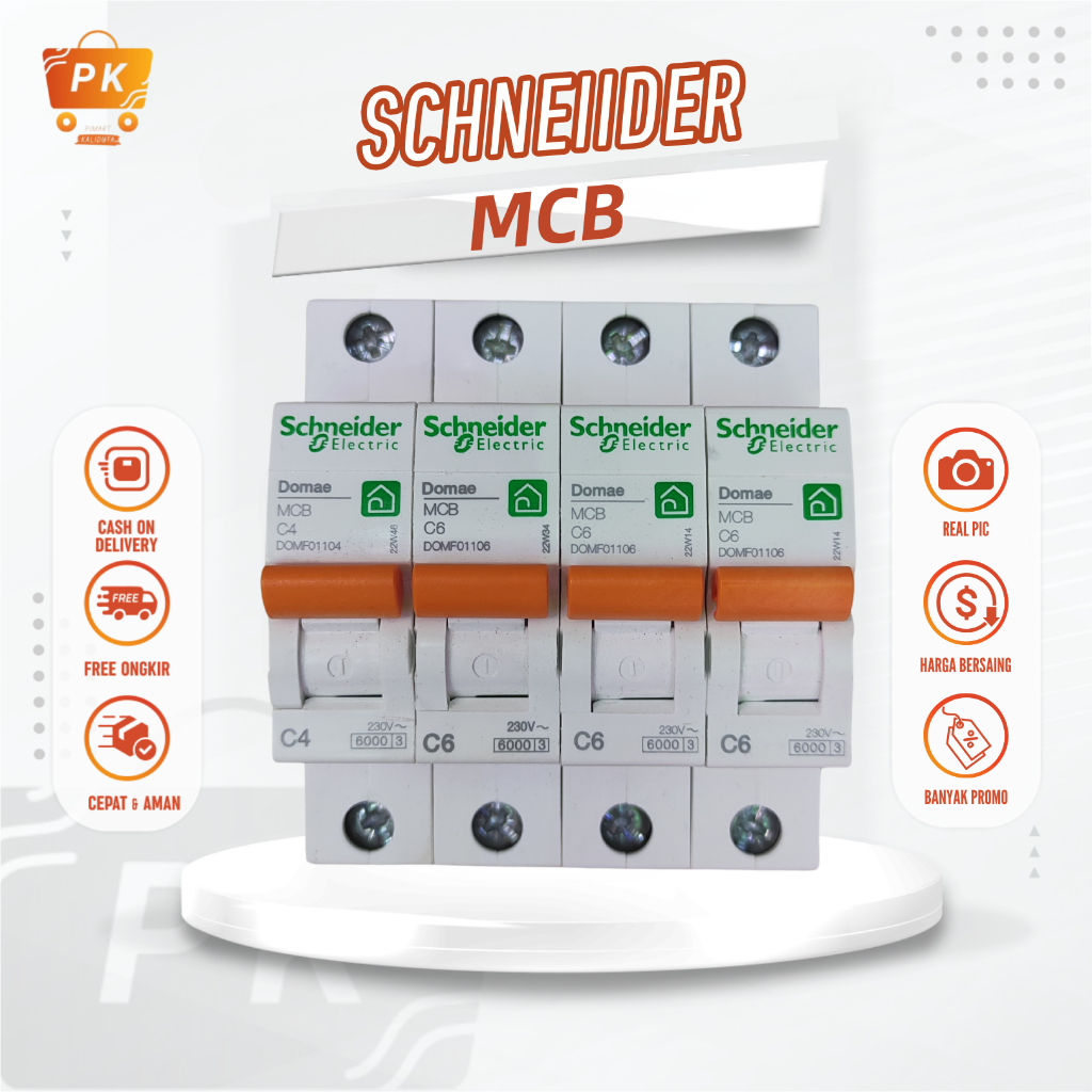 Jual Mcb Pln Mini Circuit Breaker Orange Sni 1 Phase 4A 6A 10A 16A ...