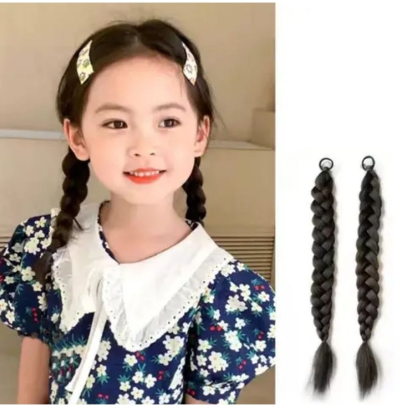 Jual GRIYA REMA Rambut Sambung Anak HARGA 1 PASANG Rambut Kepang Rambut ...
