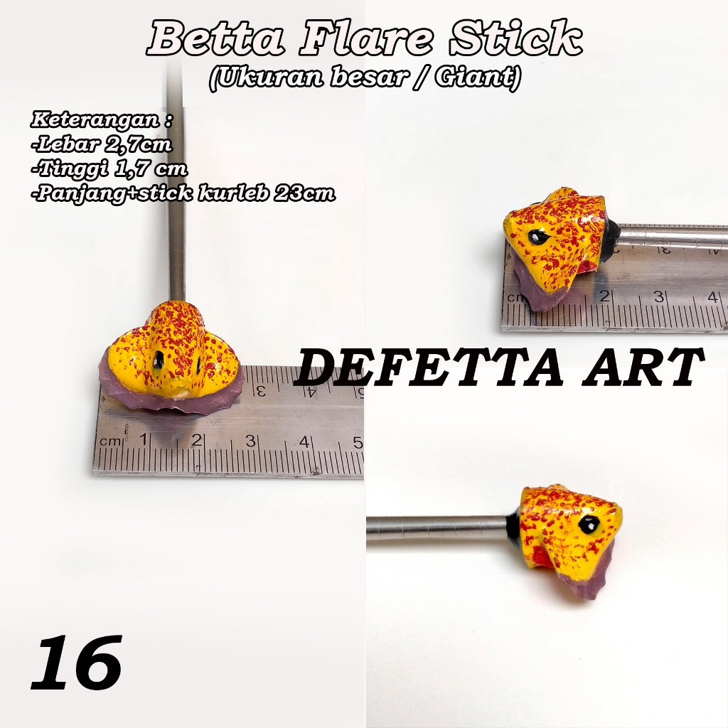 Jual BETTA FLARE STICK 4D / STIK MENTAL IKAN CUPANG 16 (Khusus GIANT ...