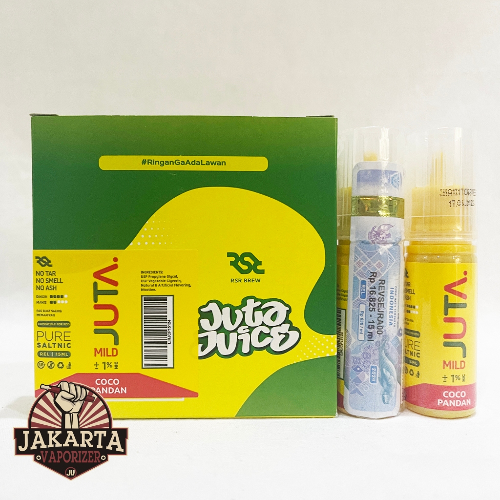 Jual [SALT] JUTA MILD COCO PANDAN SALT 15ML 1% BY RSR BREW | Shopee ...