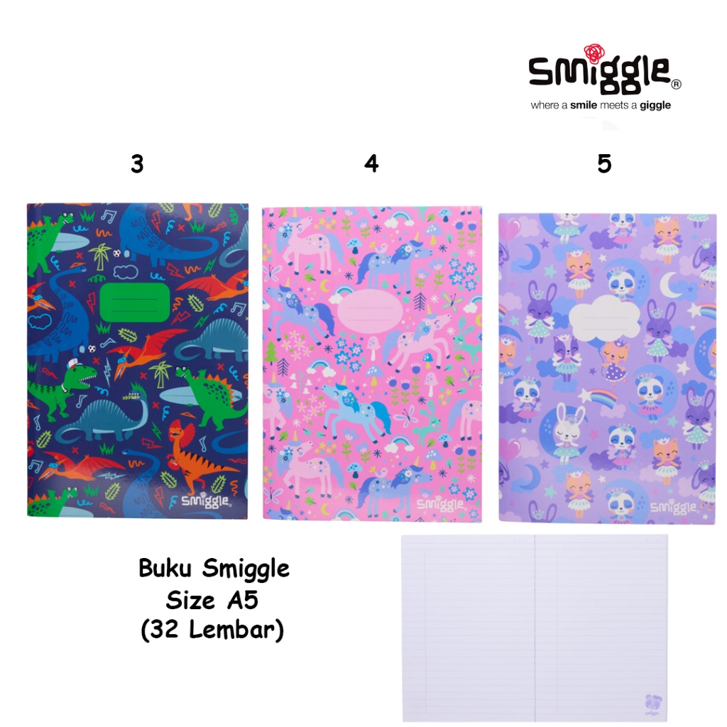 Jual BUKU TULIS SMIGGLE | BUKU TULIS ANAK | NOTEBOOK SMIGGLE | Shopee ...