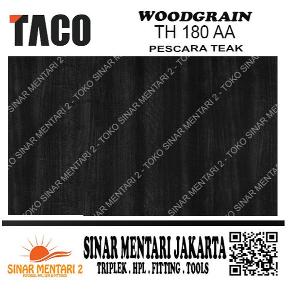 Jual TACO HPL WOODGRAIN TH 180 AA PESCARA TEAK | Shopee Indonesia