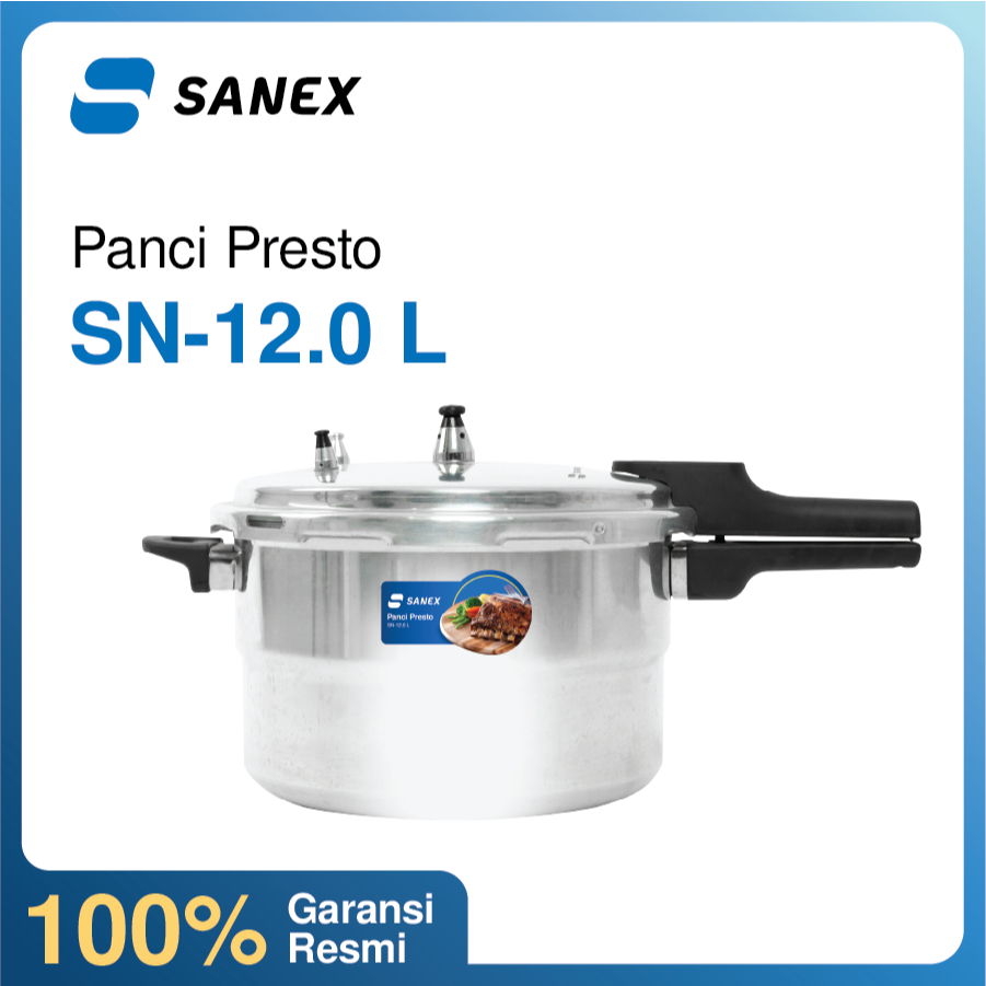 Jual IKONIC Panci Presto Sanex Kapasital 12 Liter Pressure Cooker Stainless 100% Original ...
