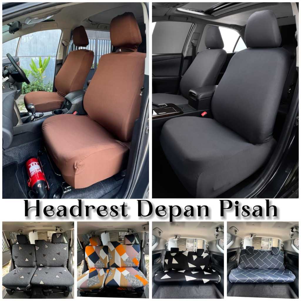 Jual Sii Cover jok mobil headrest terpisah elastis HRV / BRV / INNOVA ...