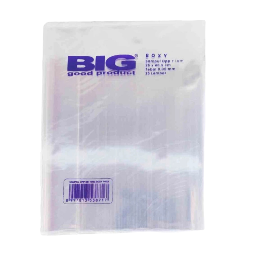 Jual Sampul Plastik OPP Lem BIG Ukuran Boxy 1 Pak isi 25 lbr | Shopee ...