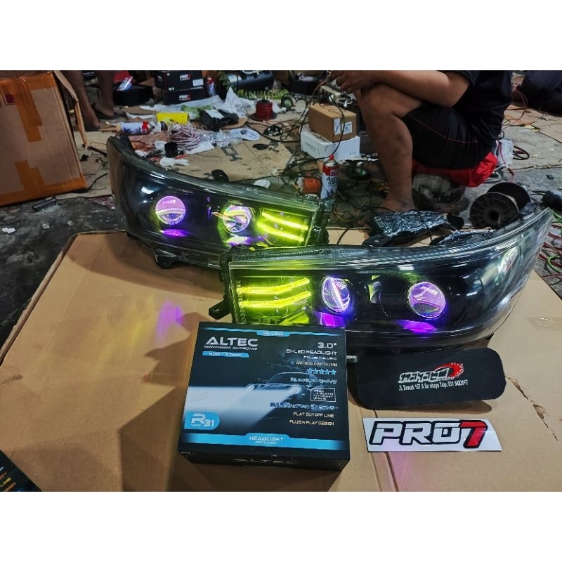 Jual Paketan Headlamp INNOVA REBORN PRO7 ALTEC R31 full rgb | Shopee ...