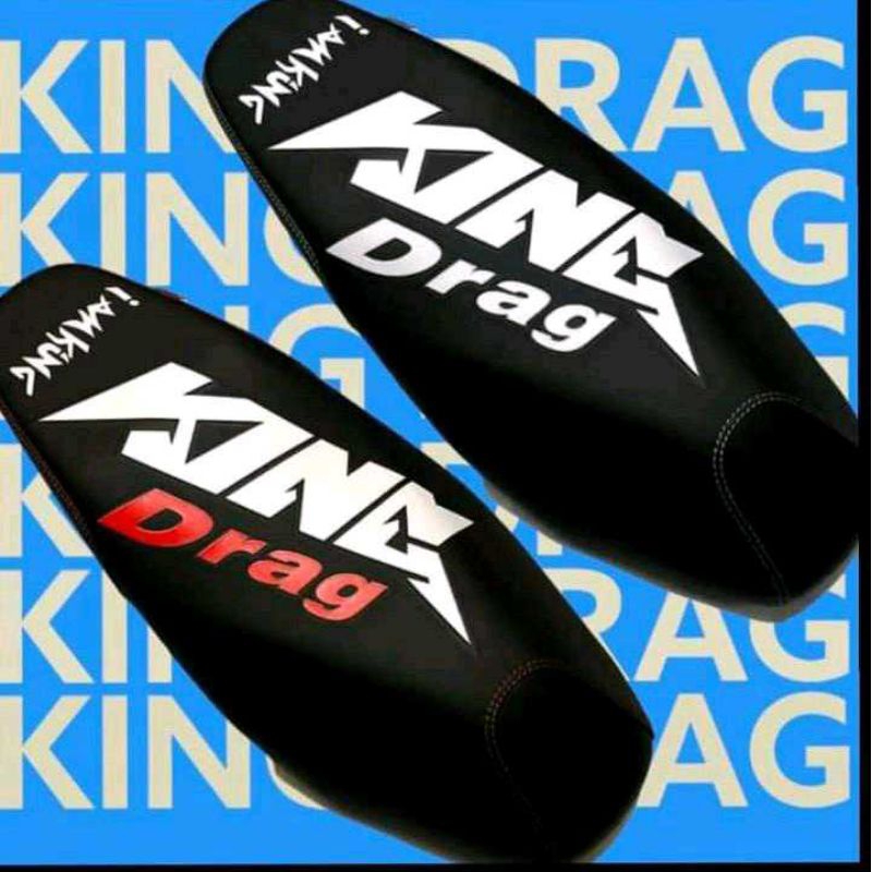 Jual King Drag Recing Kulit Jok Motor Motif King Drag Jok Motor Jahitan ...