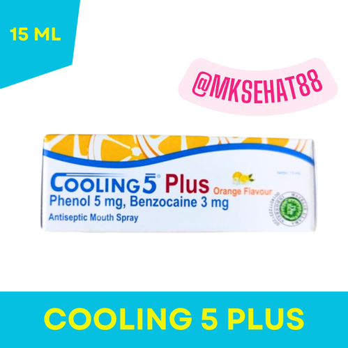 Jual Cooling 5 Plus Antiseptik Mulut Spray -- Sakit Gigi - Gusi Bengkak ...